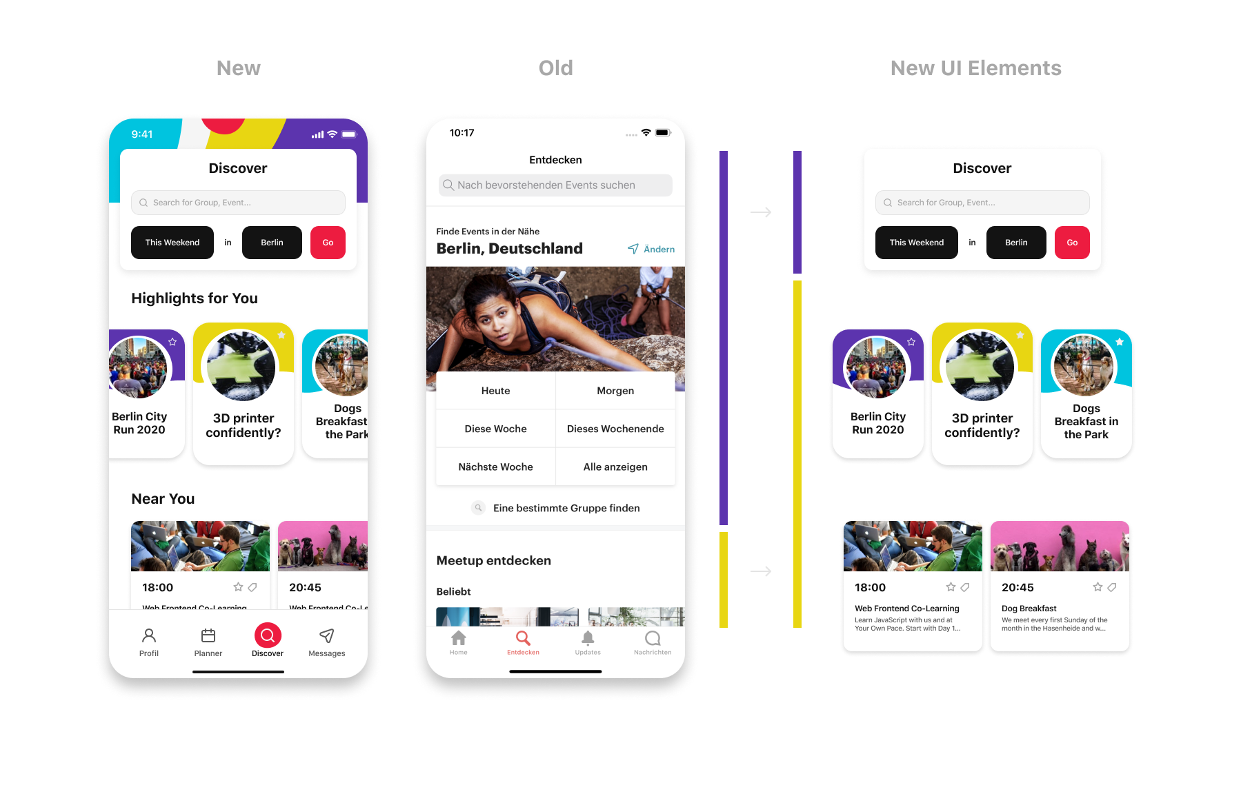 UI/UX Makeover for Meetup: A more personalized event planning ...
